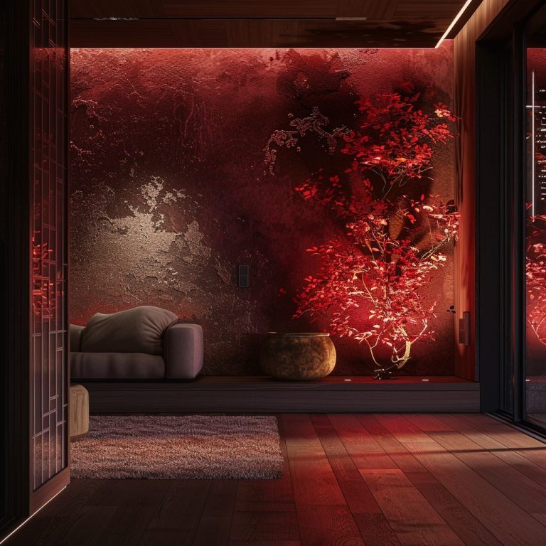 Asian-Style Homes with Red Interiors