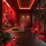 Asian-Style Homes with Red Interiors