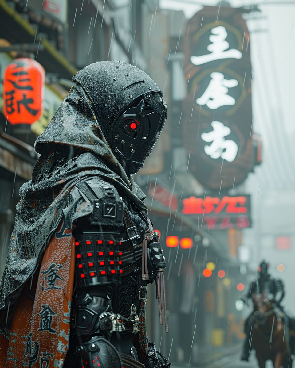 Futuristic Japanese City with Cyberpunk Vibes