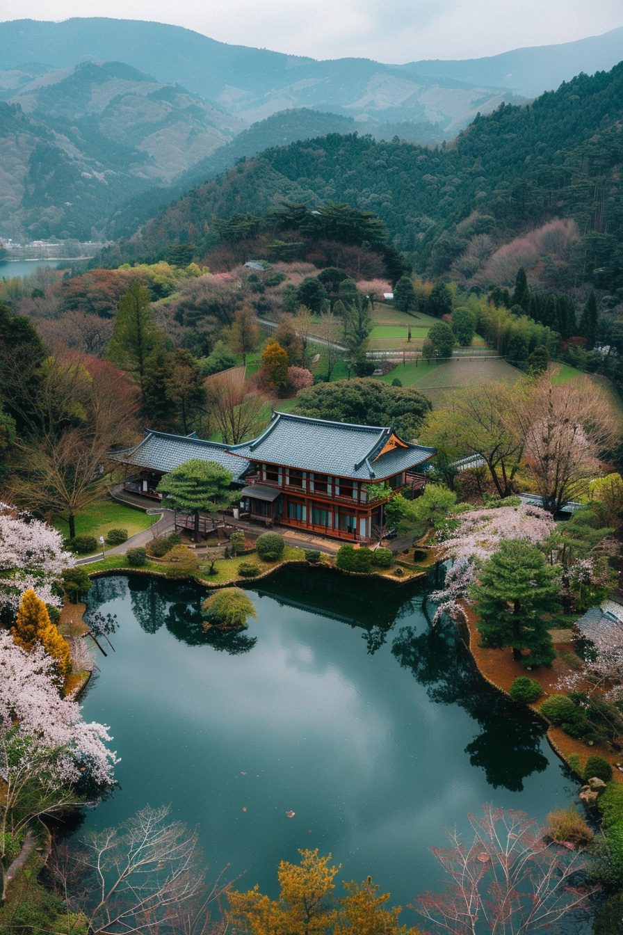 Modern and Traditional Japanese-Style Lakehouses