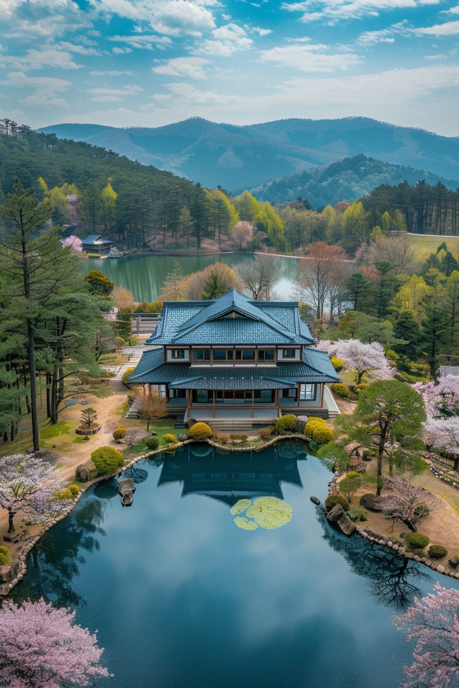 Modern and Traditional Japanese-Style Lakehouses