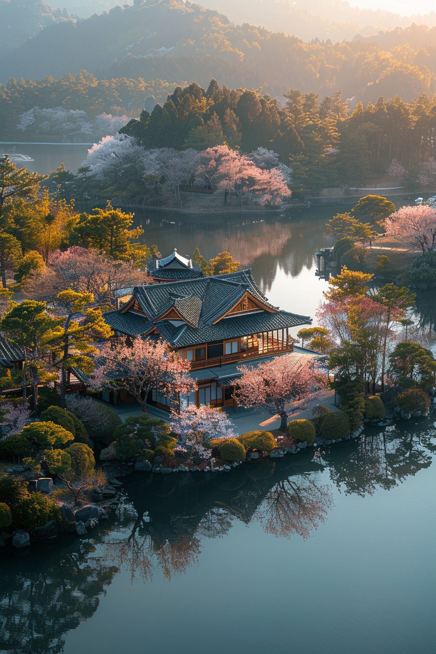 Modern and Traditional Japanese-Style Lakehouses