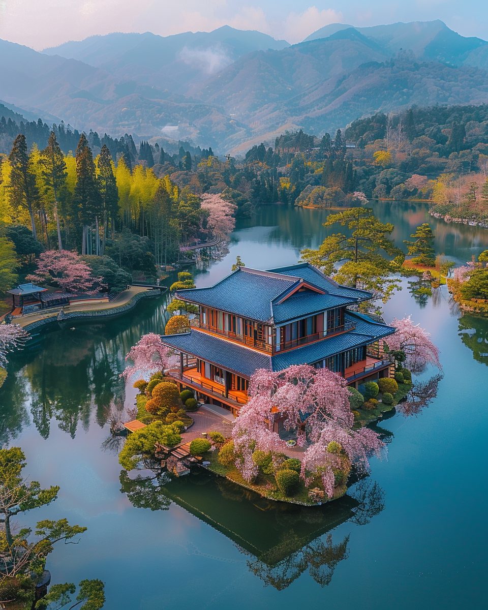 Modern and Traditional Japanese-Style Lakehouses
