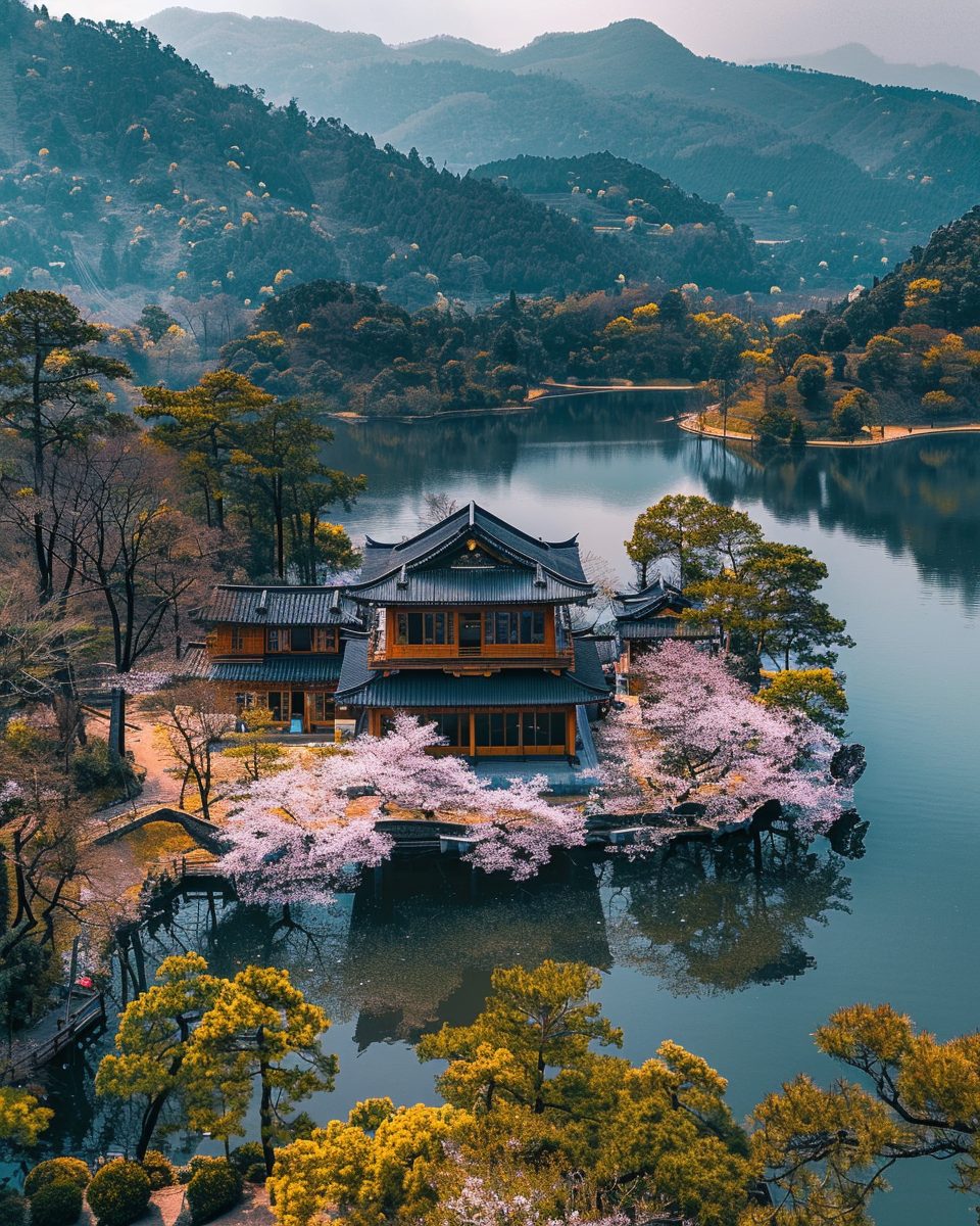 Modern and Traditional Japanese-Style Lakehouses