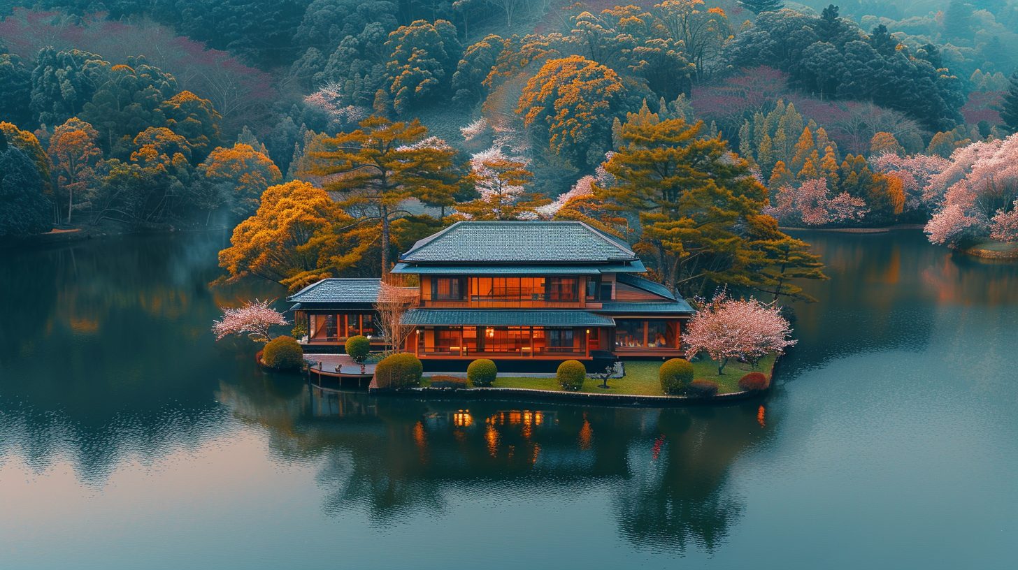 Modern and Traditional Japanese-Style Lakehouses