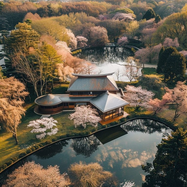 Modern and Traditional Japanese-Style Lakehouses