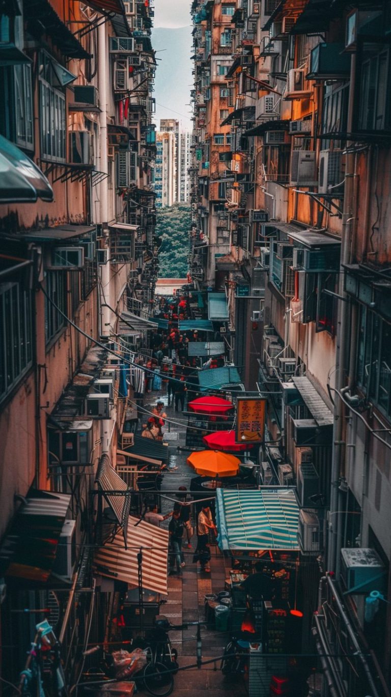 The Back Alleys of Hong Kong City