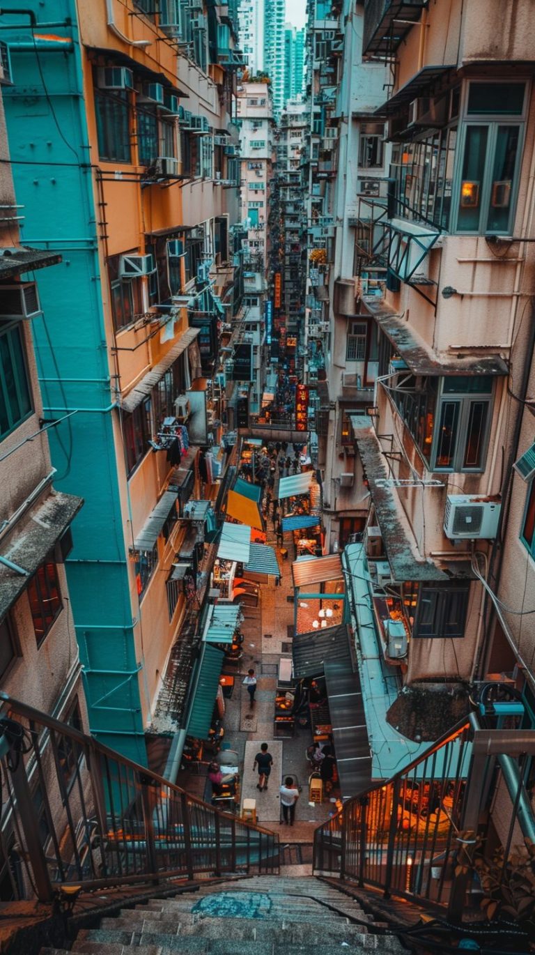 The Back Alleys of Hong Kong City