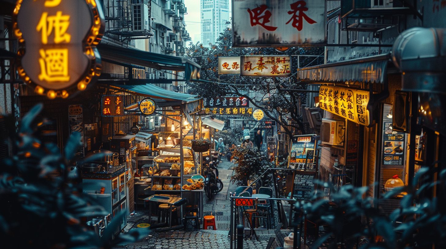 The Back Alleys of Hong Kong City