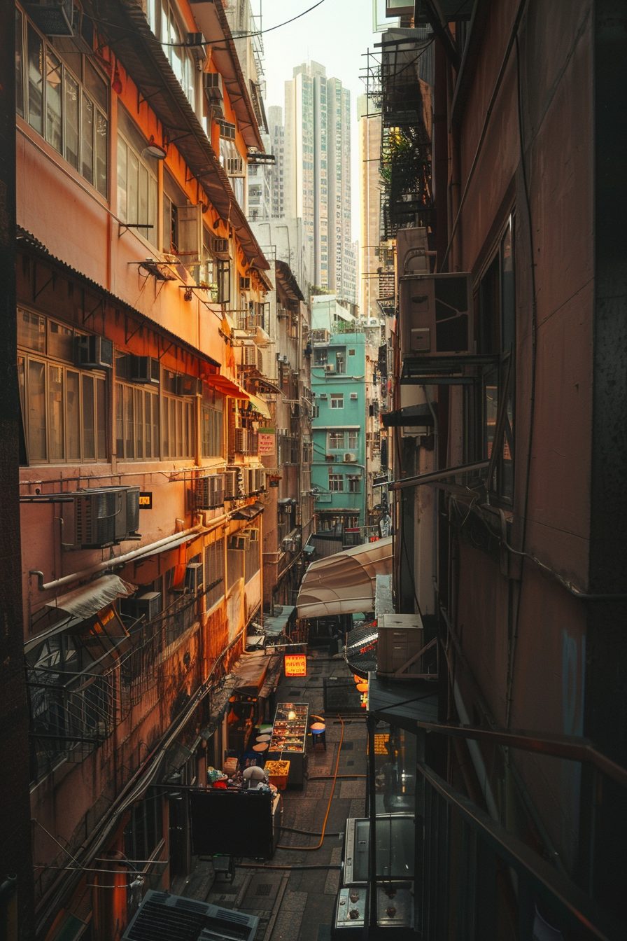 The Back Alleys of Hong Kong City