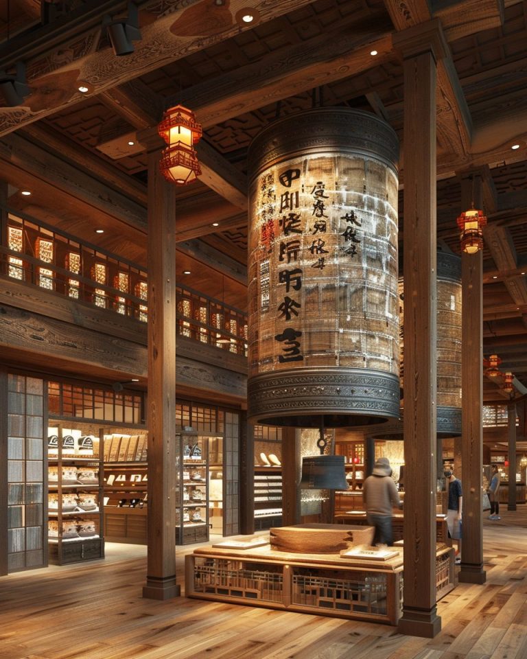 Traditional Japanese-Style Shopping Malls with a Modern Touch