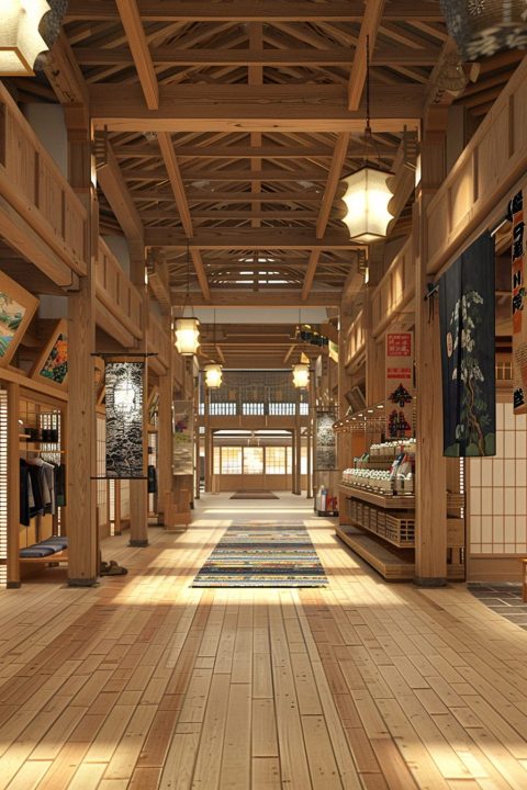 Traditional Japanese-Style Shopping Malls with a Modern Touch