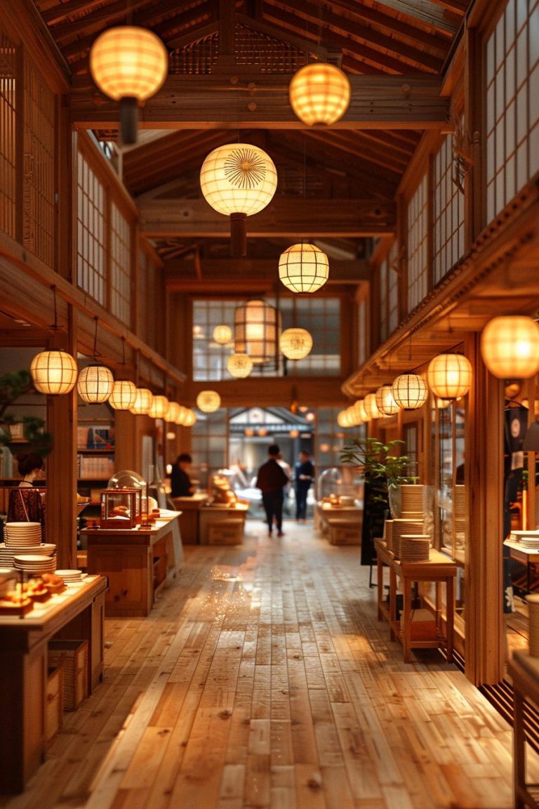 Traditional Japanese-Style Shopping Malls with a Modern Touch