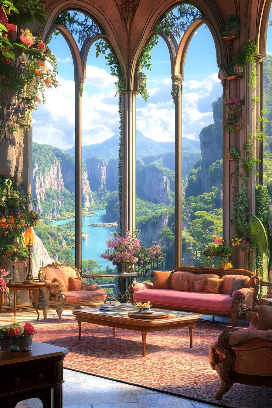 Fantasy-Style Living Rooms with Incredible Landscape Views