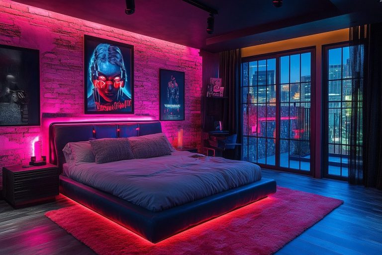 10 Cyberpunk Bedroom Decor Design Ideas for Futuristic Haven