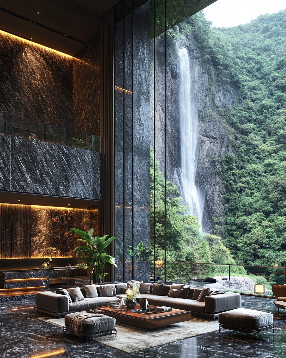 Luxurious Homes with Amazing Waterfall Views