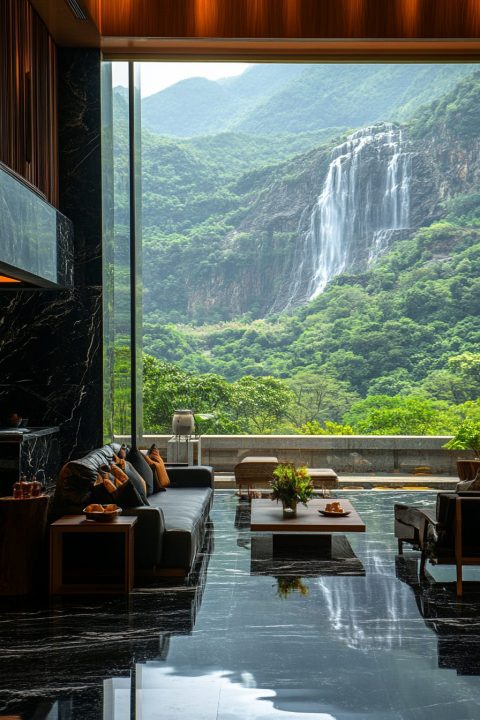 Luxurious Homes with Amazing Waterfall Views