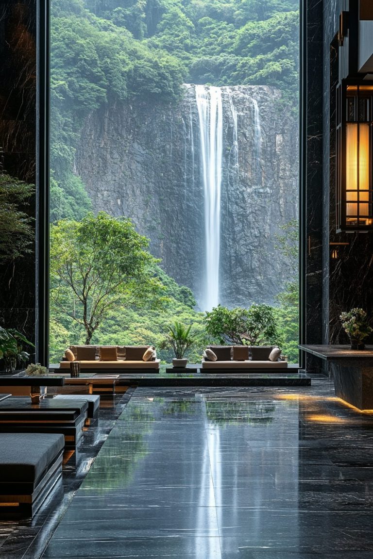 Luxurious Homes with Amazing Waterfall Views