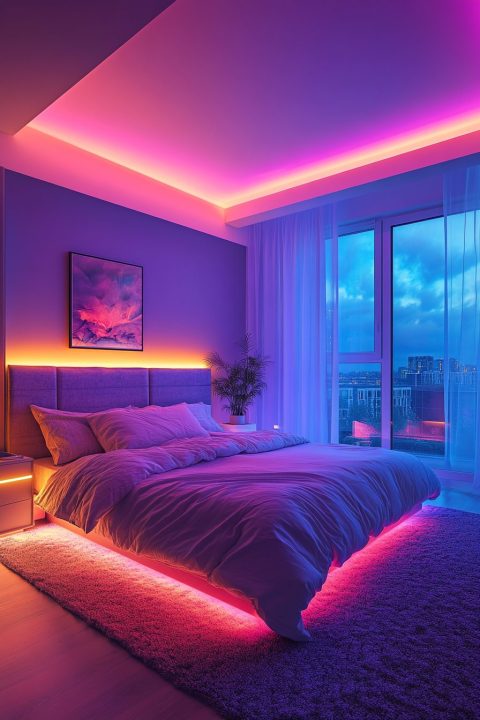 10 Cyberpunk Bedroom Decor Design Ideas for Futuristic Haven