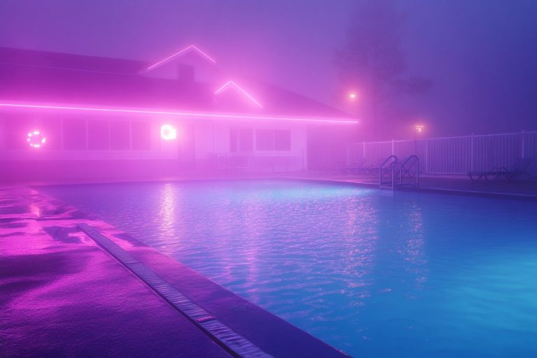 A House with a Swimming Pool – Neon Aesthetics