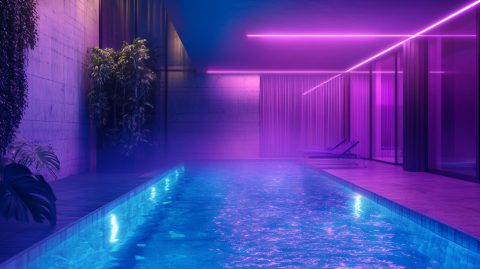 A House with a Swimming Pool – Neon Aesthetics