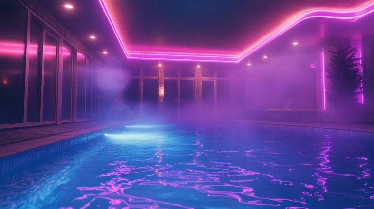 A House with a Swimming Pool – Neon Aesthetics