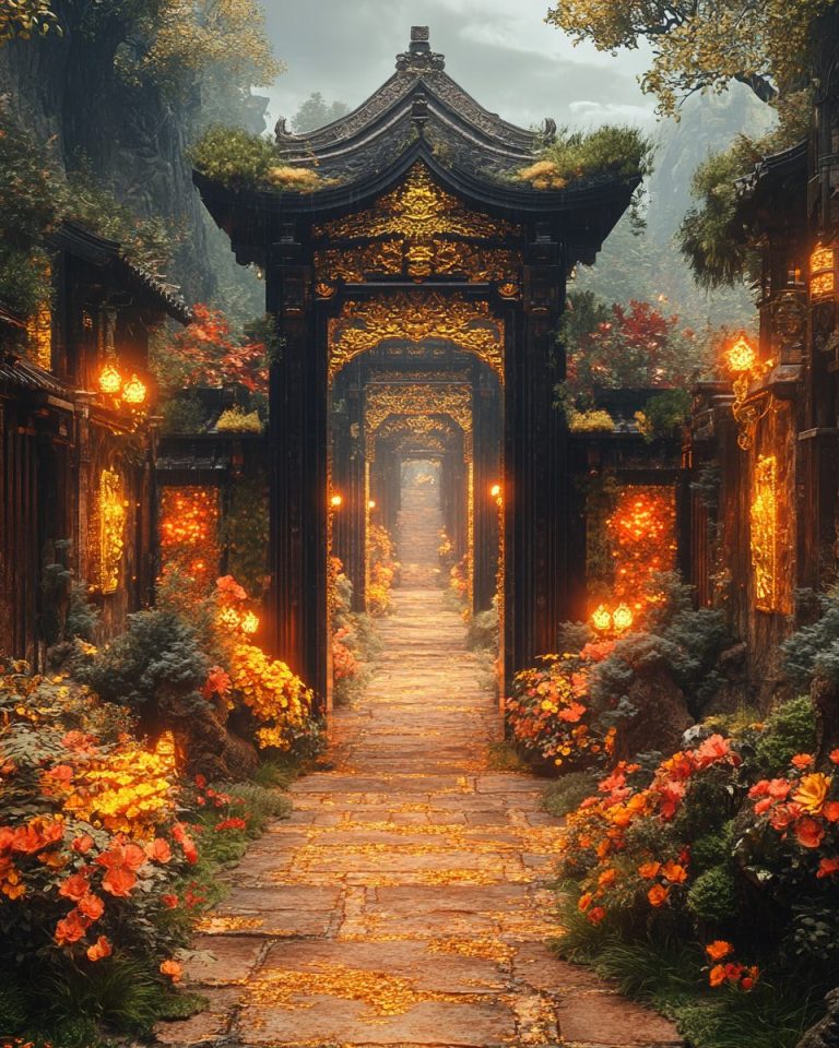 Beautiful Japanese Temple Gates