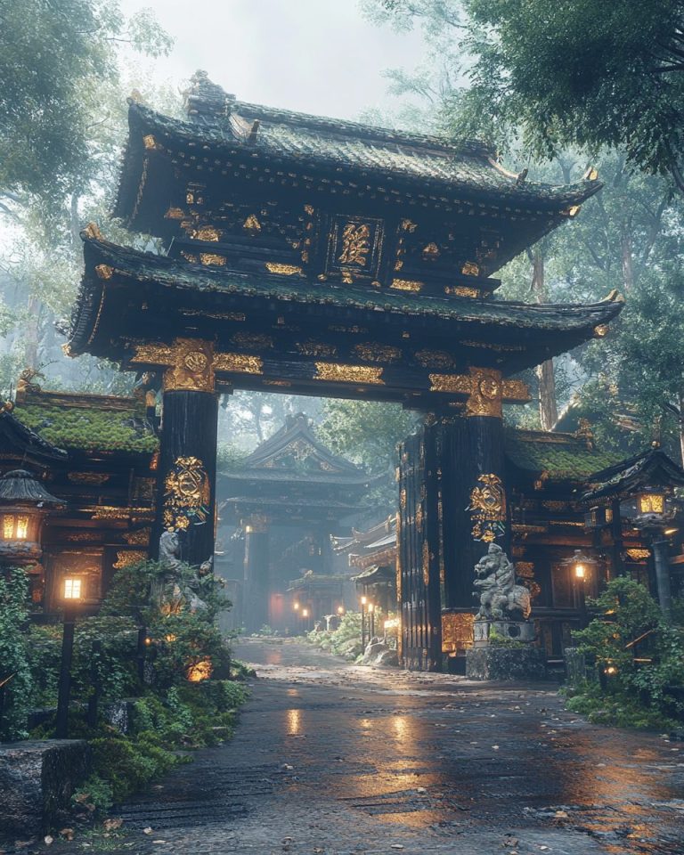 Beautiful Japanese Temple Gates