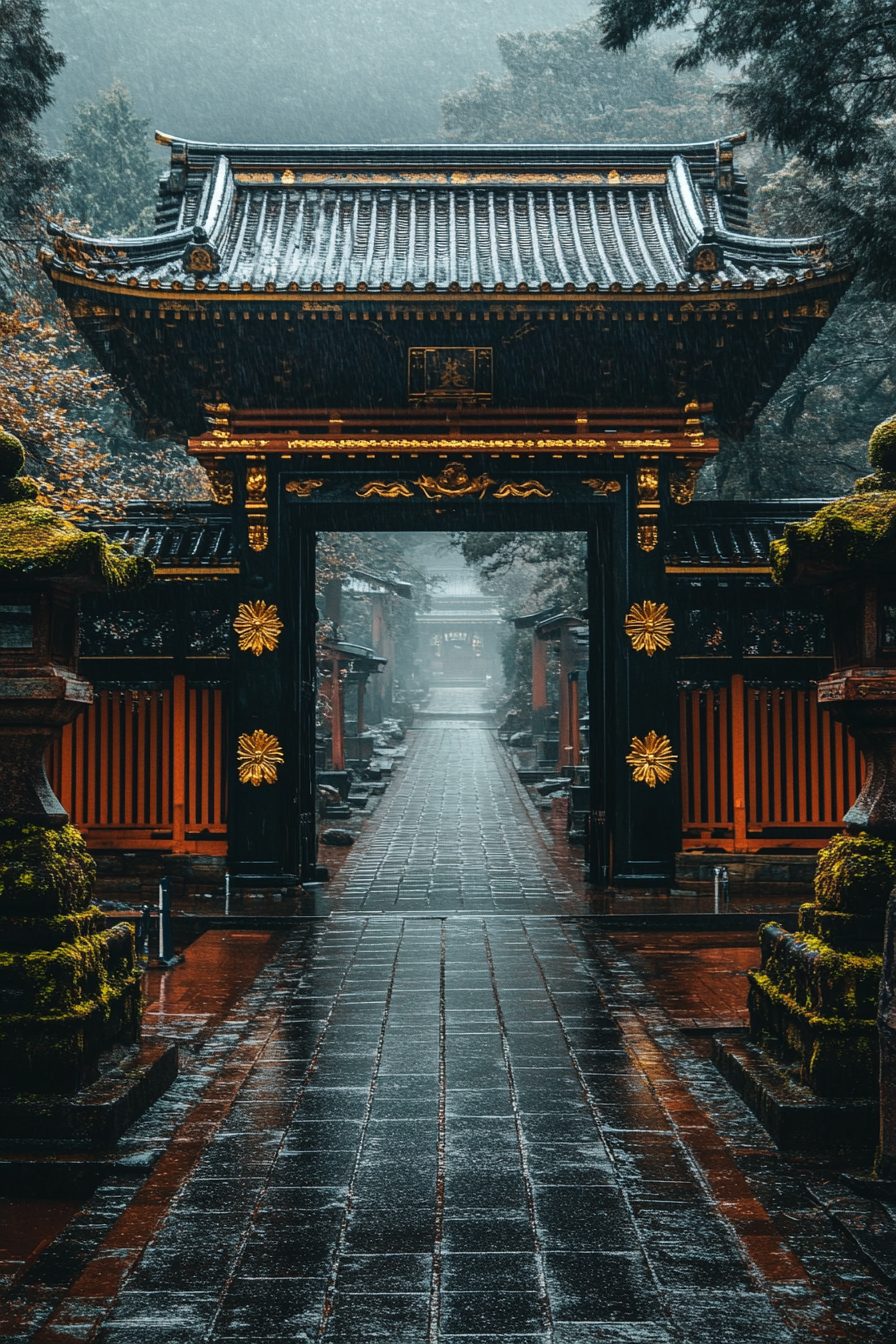 Beautiful Japanese Temple Gates