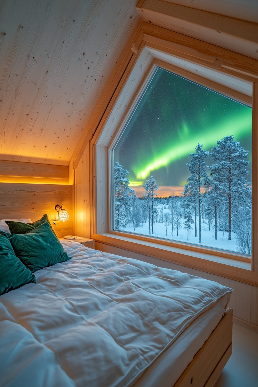 Bedrooms with a View of the Northern Lights