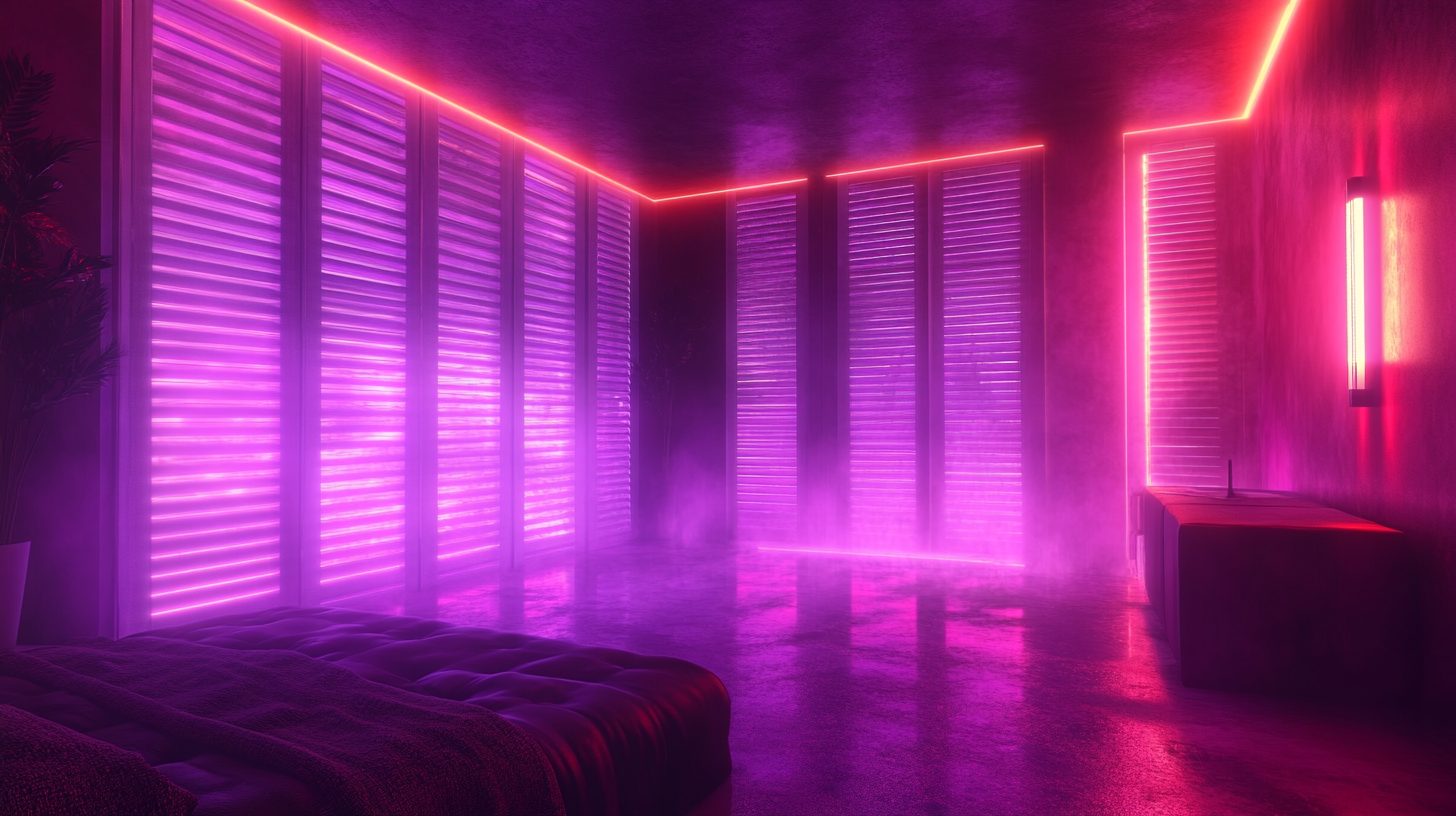 Cyberpunk Apartment Interior – Window Shutters