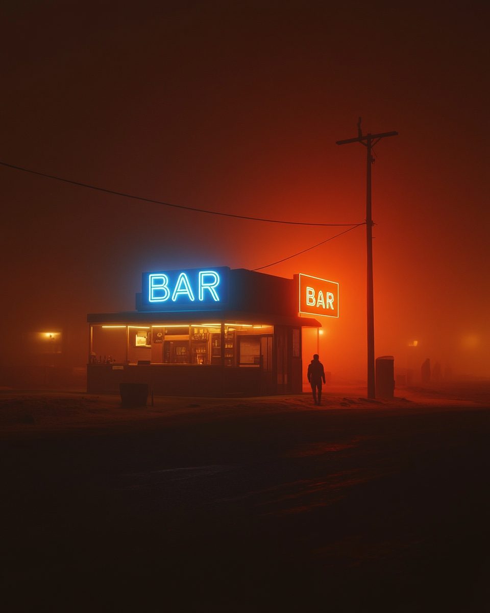 Lonely Bars with a Neon Sign