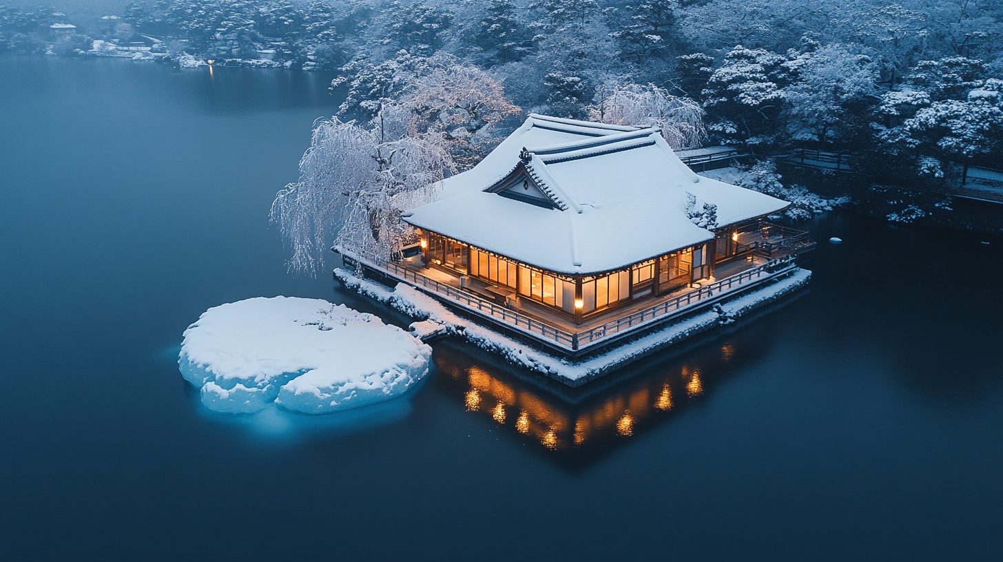 Snow-Covered Japanese-Style Houses of Hokkaido