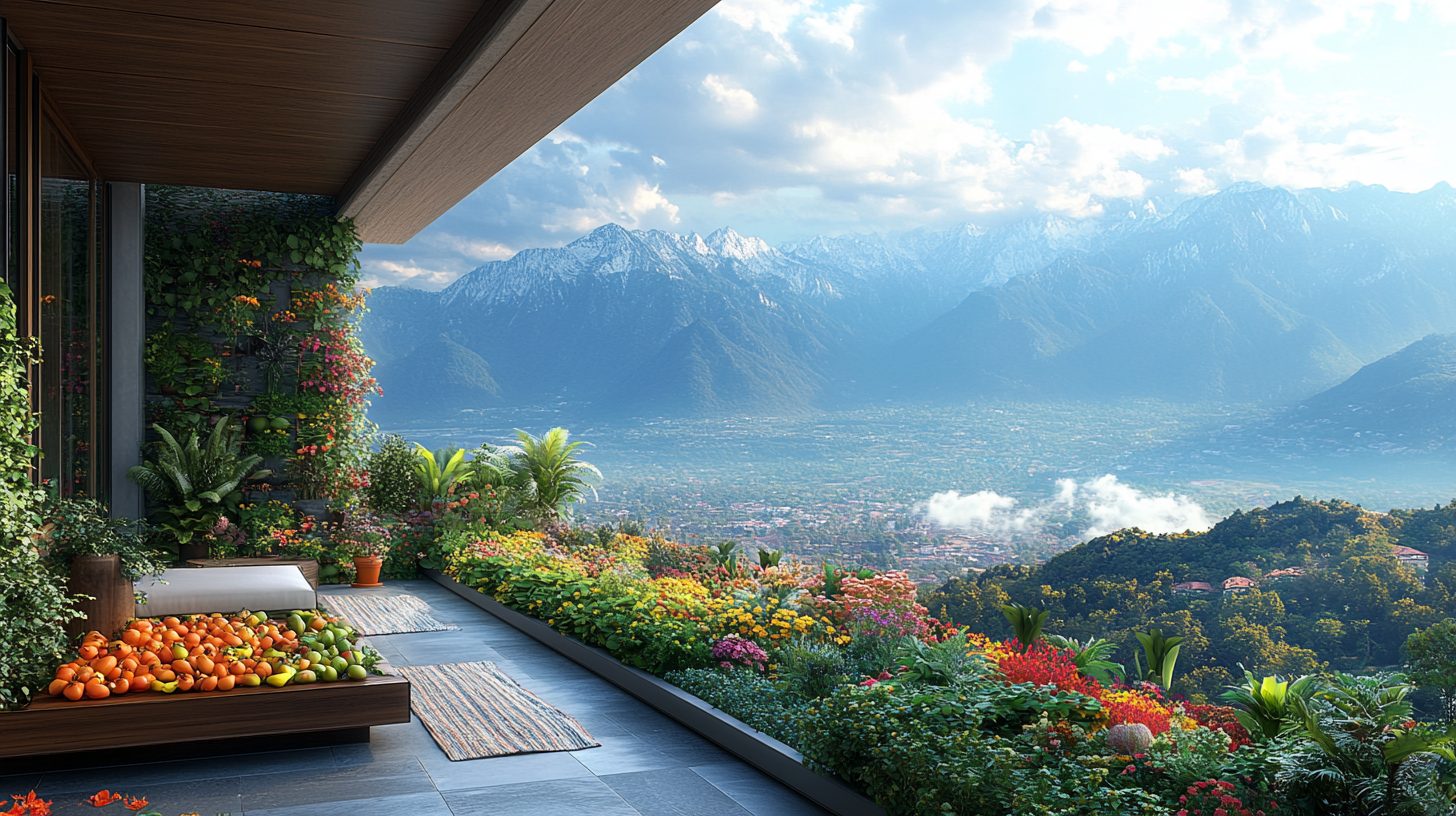Balcony Farm Gardens with Amazing Views