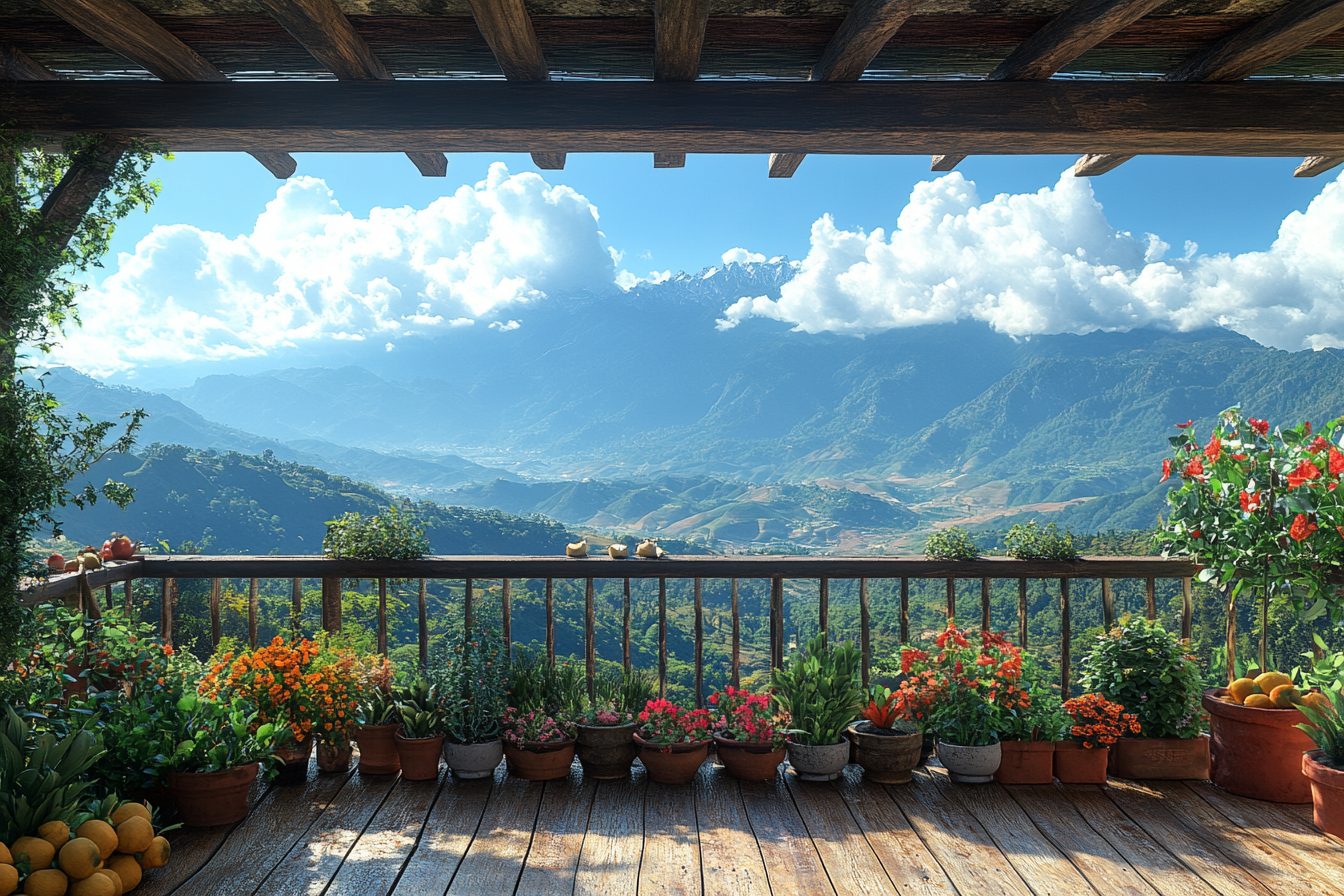 Balcony Farm Gardens with Amazing Views