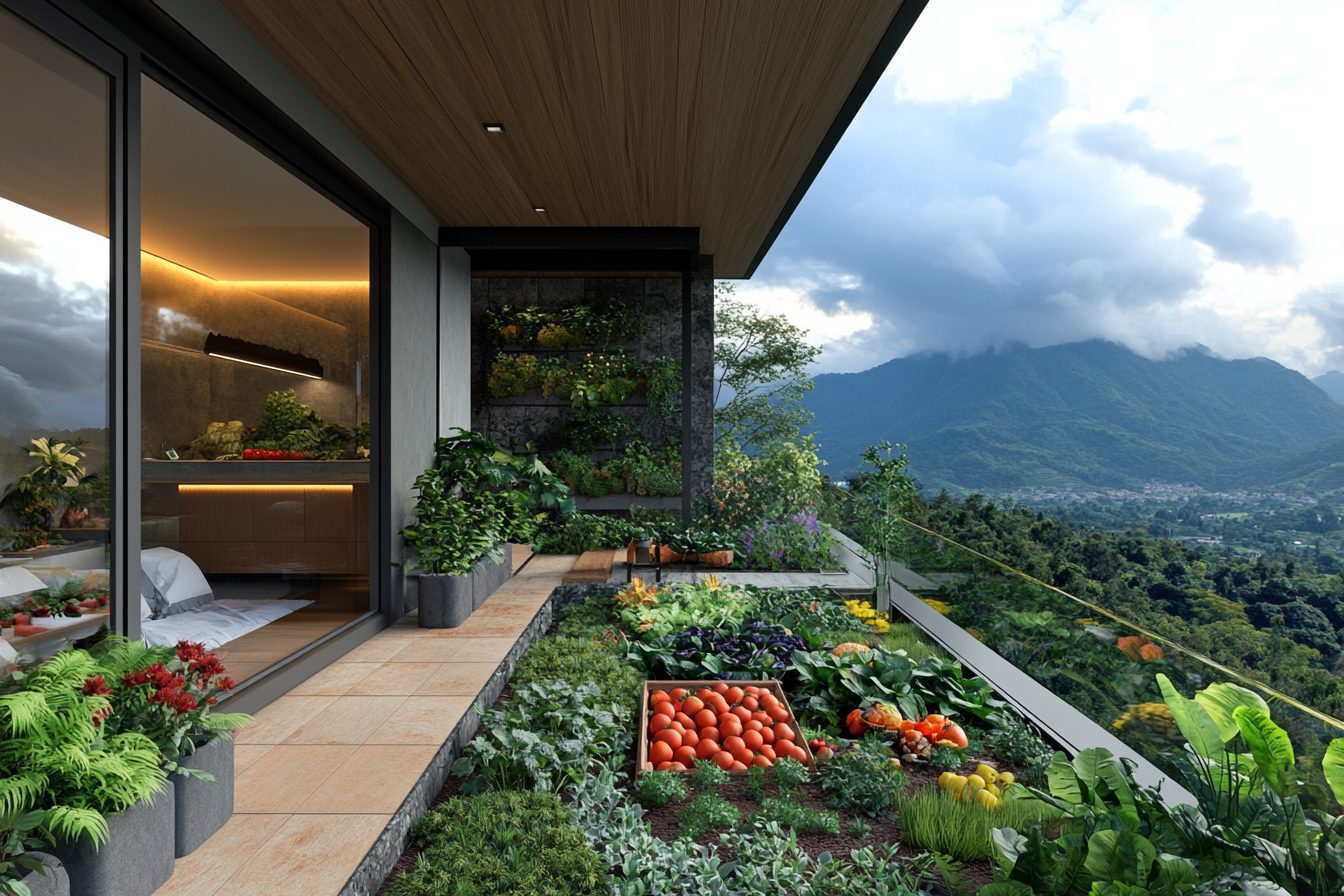 Balcony Farm Gardens with Amazing Views