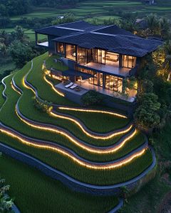 Luxurious Modern Rice Field Houses