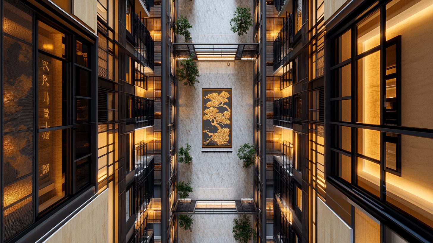 Apartment Building Japanese-Style Interiors