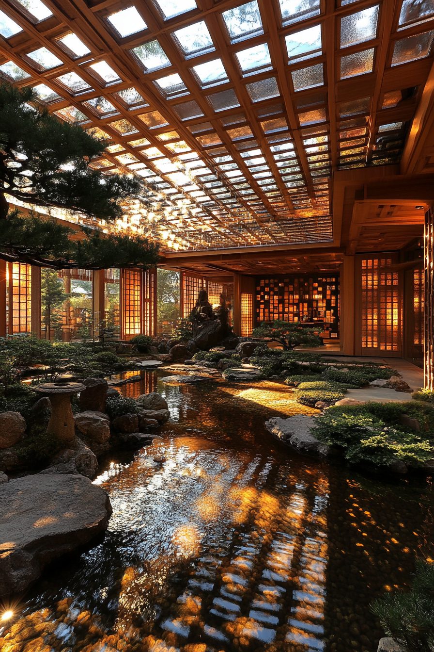 Beautiful Indoor Gardens with Skywells