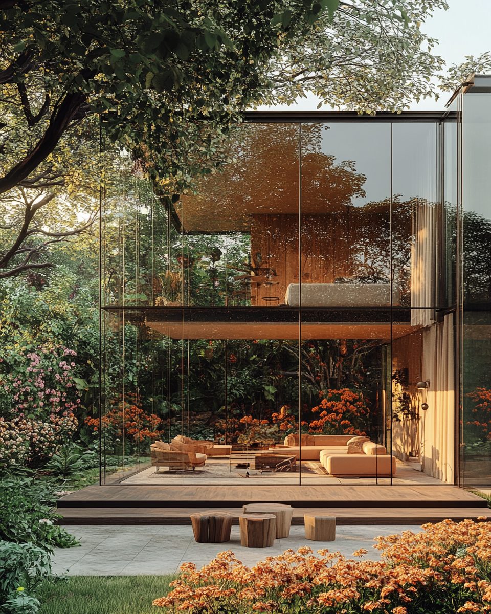 Glass Homes with Beautiful Surroundings