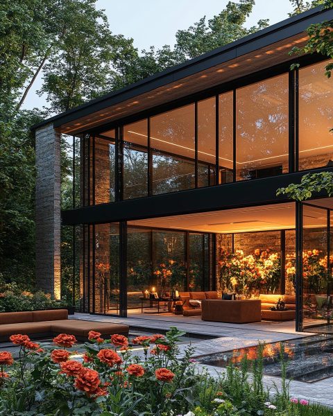 Glass Homes with Beautiful Surroundings
