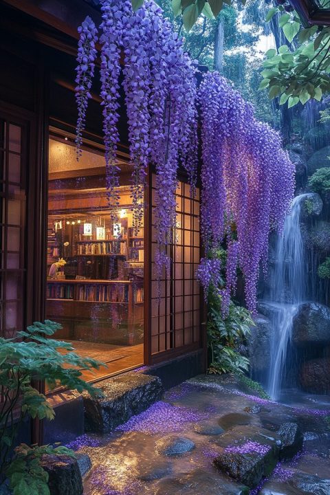 Rustic Modern Library in Japan