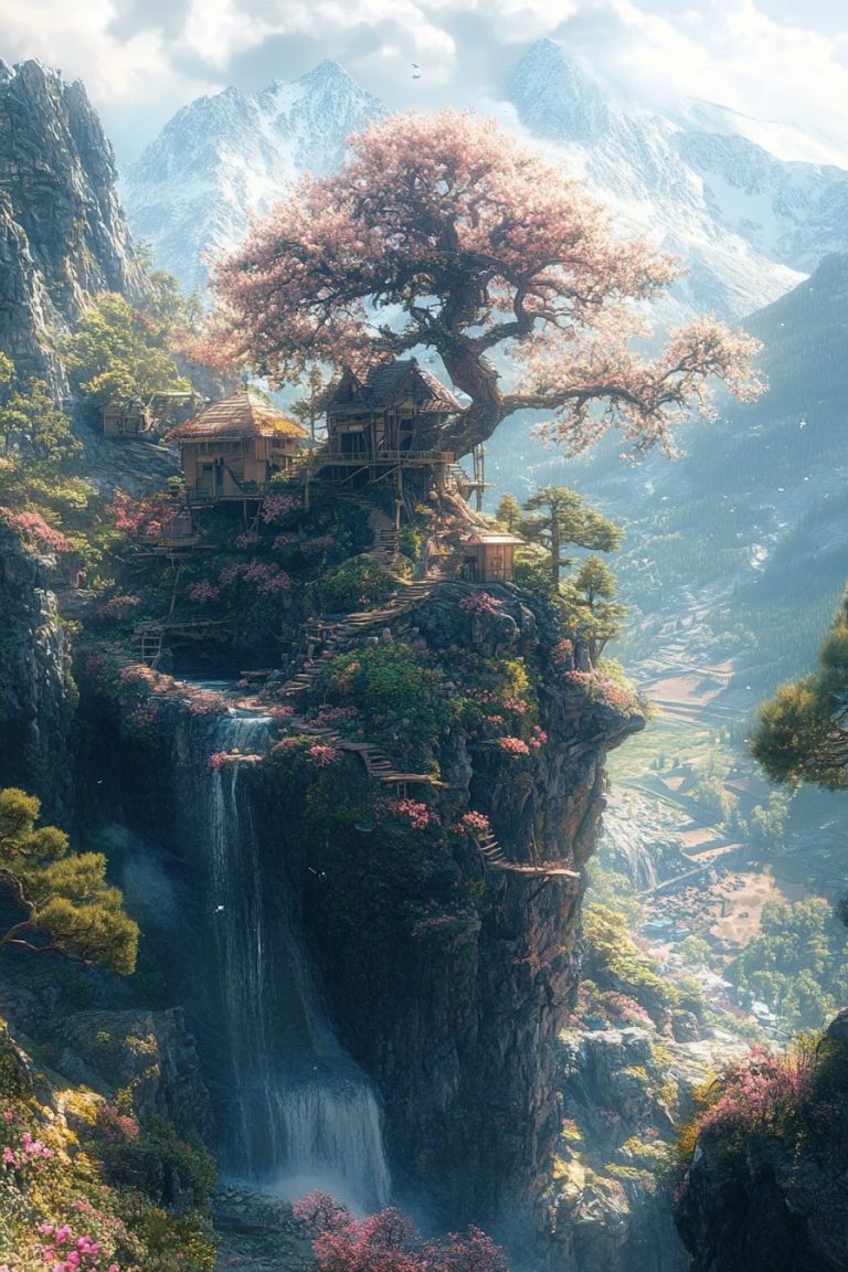 The Whimsical Treehouses with a Beautiful View