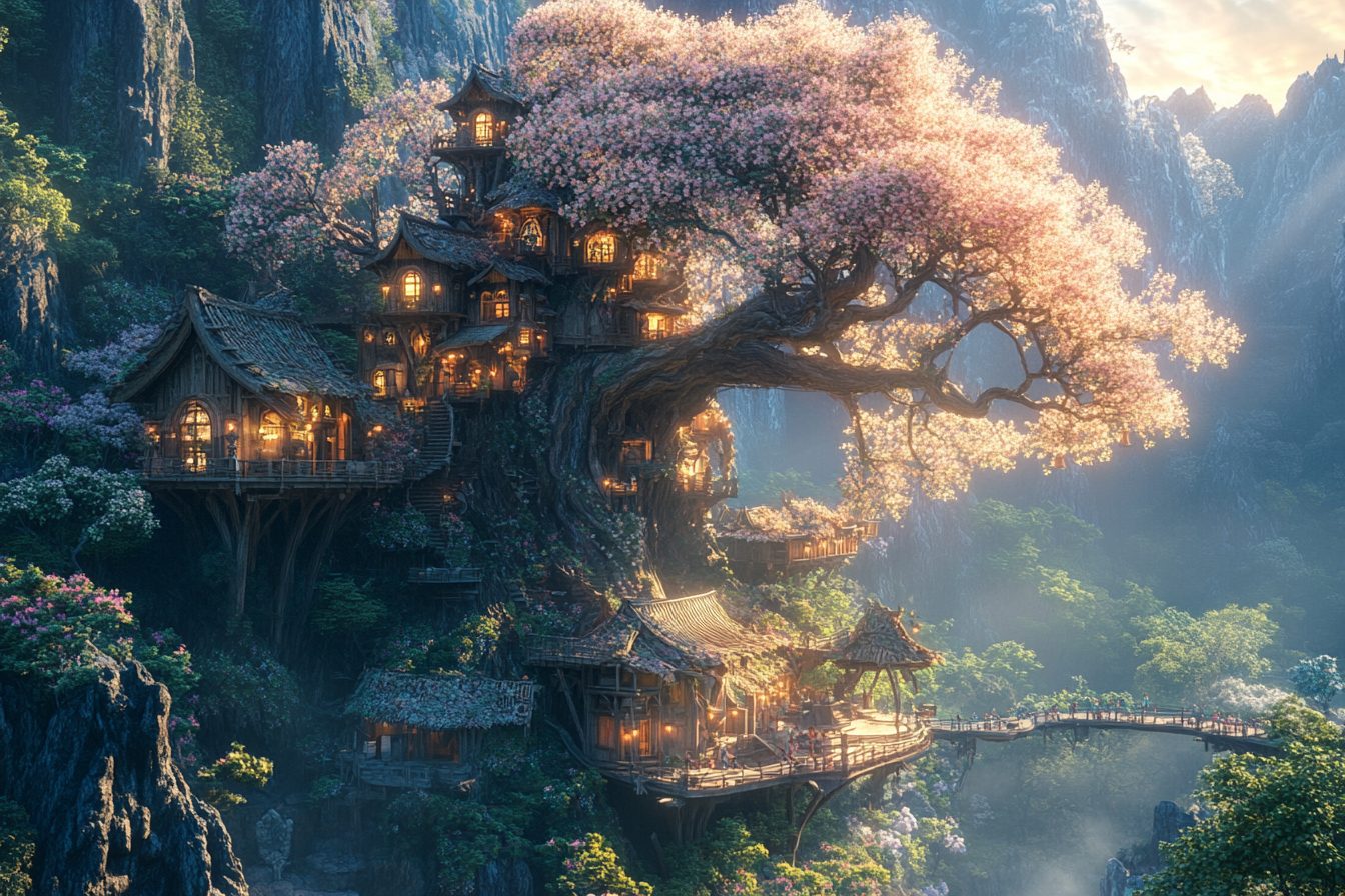The Whimsical Treehouses with a Beautiful View