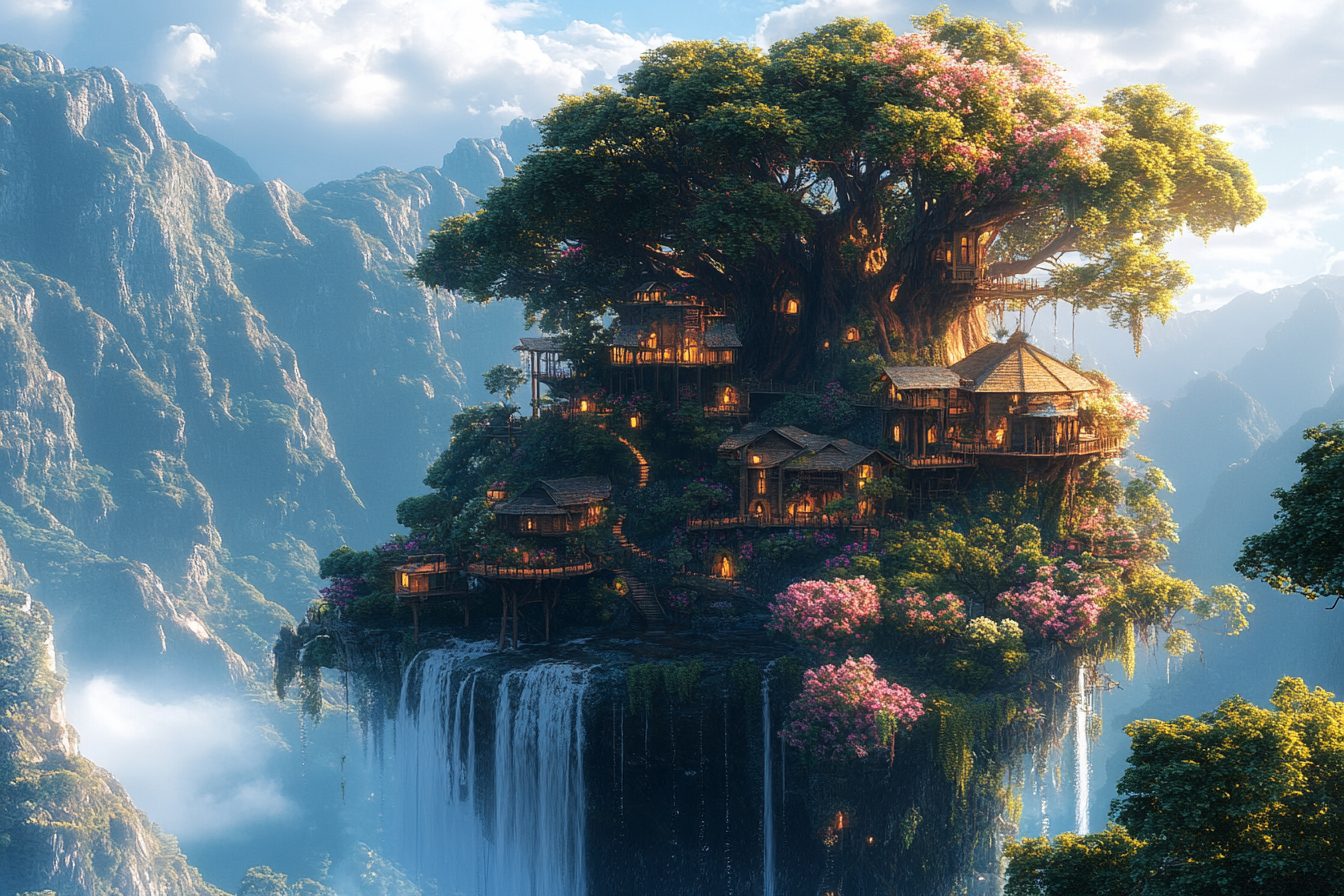 The Whimsical Treehouses with a Beautiful View