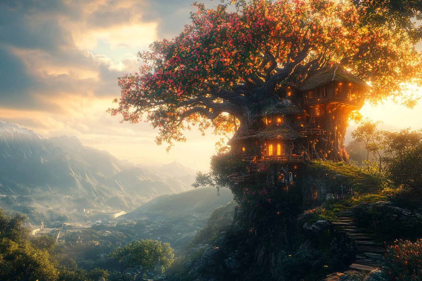 The Whimsical Treehouses with a Beautiful View