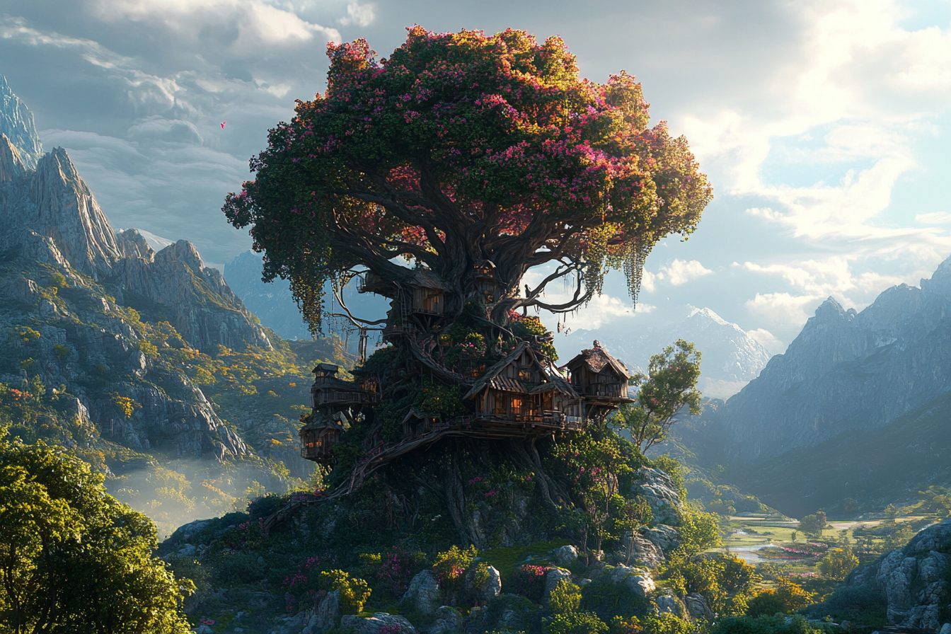 The Whimsical Treehouses with a Beautiful View