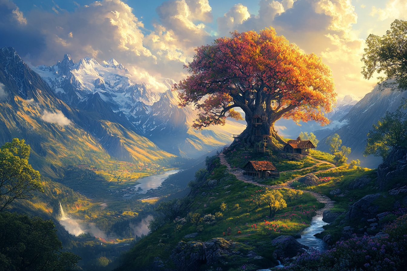 The Whimsical Treehouses with a Beautiful View