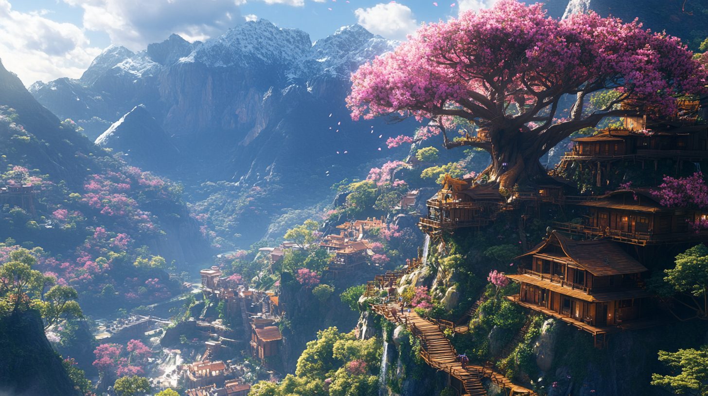 The Whimsical Treehouses with a Beautiful View