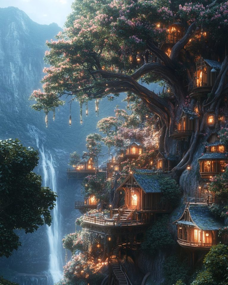 The Whimsical Treehouses with a Beautiful View
